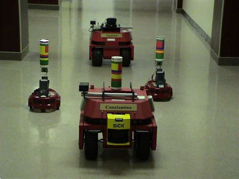 Figure 1 From Heterogeneous Mobile Sensor Net Deployment Using Robot Herding And Line Of Sight