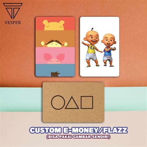 Jual Kartu Emoney Custom Cetak 1 2 Sisi Custom Print Uv Emoney BISA