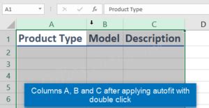 How To Change The Columns Width And Rows Height In Excel Officetuto