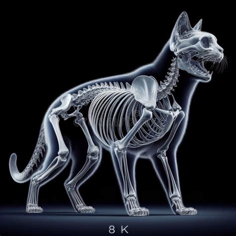Anatomy Of Cat With Inside Structure And Organs Scheme Raster
