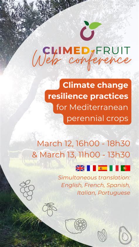 WEB CONFERENCE Climate Change Resilience Practices For Mediterranean
