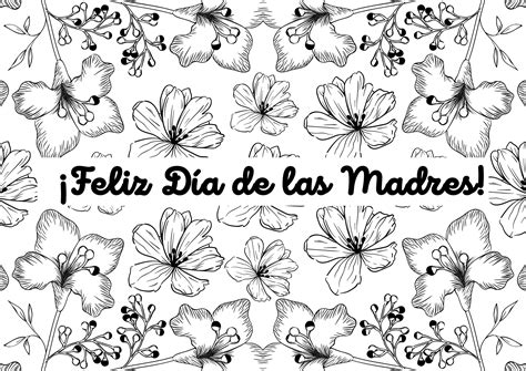 Dibujos Del Día De Las Madres Para Colorear Poder Mamá