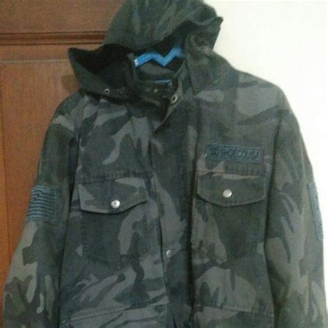 Jaket Motif Army Fesyen Pria Pakaian Di Carousell
