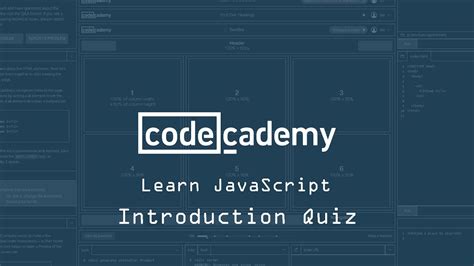 Codecademy Learn Javascript Introduction Introduction Quiz Youtube