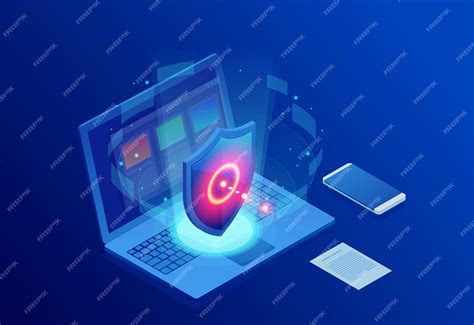 Premium Vector Isometric Protection Network Security And Safe Your