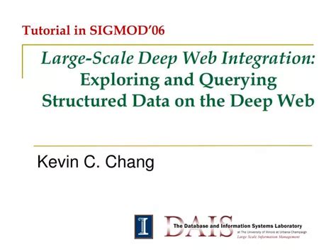Ppt Large Scale Deep Web Integration Exploring And Querying Structured Data On The Deep Web