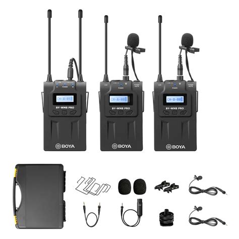 BOYA BY-WM8 PRO UHF Dual-Channel Wireless Microphone System - boyathailand