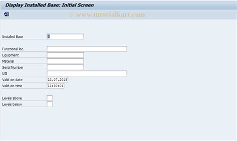 IB53 SAP Tcode Display IBase IB53 SAP Tcode Display IBase