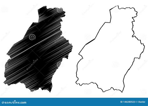 Vector Del Mapa De La Regi n De Surxondaryo Ilustración del Vector Ilustración de turismo