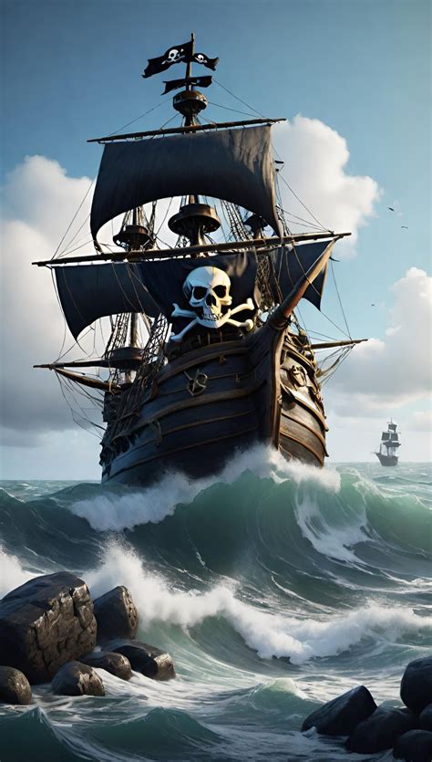 Pirate Ship ⚓ Wallpaper Digital Art Pirate Ship Art Sailing Art
