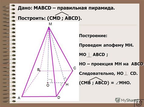 Презентация на тему Тема урока «Правильная пирамида Цели урока