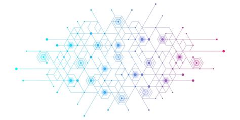 Technology Abstract Lines And Dots Connect Vector Image