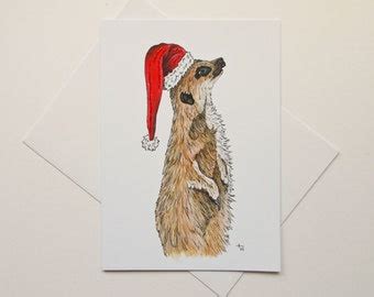 Guinea Pig With Snowflake Christmas Card With By AnneWassellArt
