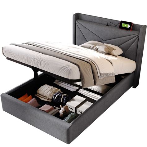 Blingbin Polsterbett Stauraumbett Jugendbett 1 Tlg Einzelbett Mit