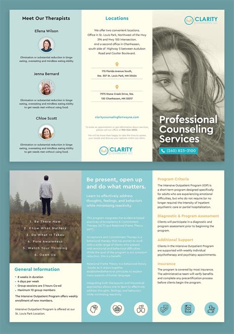 Counseling Center Needs Brochure Brochure Contest Artofit