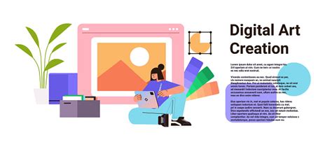 Seniman Desain Grafis Bekerja Pada Desainer Wanita Laptop Menciptakan