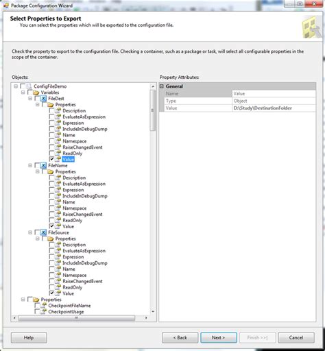 Using Configuration File For SSIS Package Just A Thought