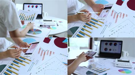 金融财政税务数据图表统计分析 视频素材下载
