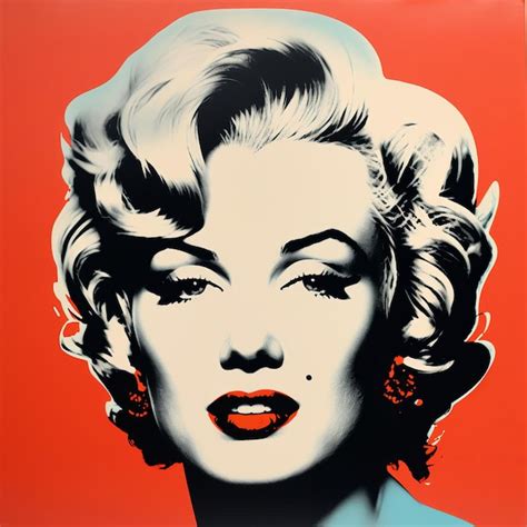 Elegant Marilyn Monroe Silkscreen Print By Andy Warhol Premium Ai