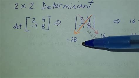 2x2 Determinate Youtube