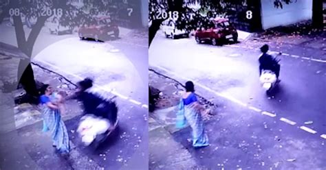Bengaluru Chain Snatching Incident Caught On Cctv