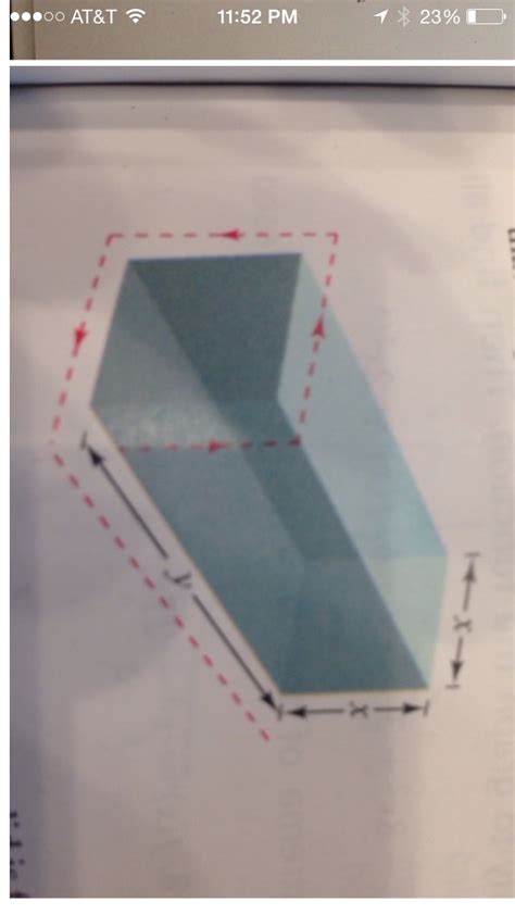 Solved By Cutting Away Identical Squares From Each Corner Of Chegg Com