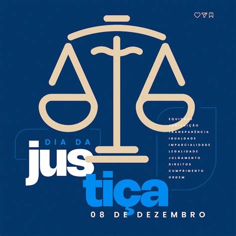 8 De Dezembro Dia Da Justiça Psd Premium