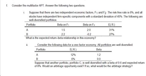 Solved Ter The Multifactor Apt Answer The Following Two