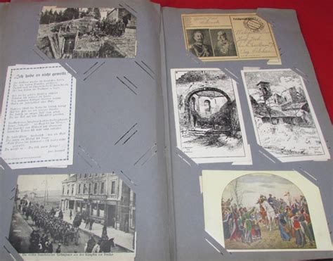 Stewarts Military Antiques German Wwi Postcard Album 264 Wwi