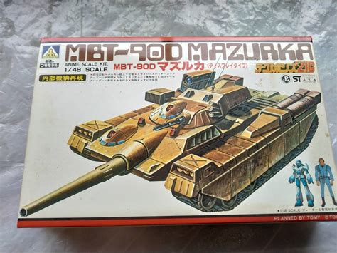 【目立った傷や汚れなし】アオシマ 当時物 テクノポリス21cシリーズ 1 48スケール マズルカ 未組立品 外箱汚れあり プラモデル アオシマ