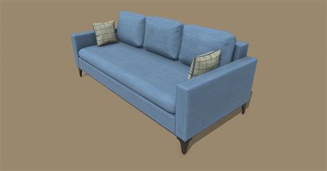 Sofa In 2 Colors 3d Furniture Unity Asset Store