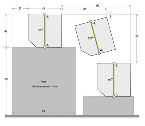 Solved Problem Design A Four Bar Linkage To Move The Chegg Com
