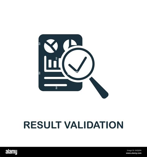 Result Validation Icon Monochrome Simple Business Intelligence Icon