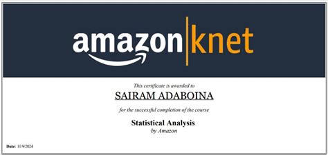 Dataanalysis Statistics Amazonknet Continuouslearning Datadriven
