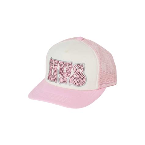 W 히스테릭 글래머 힙노타이즈드 로고 라인스톤 메쉬 캡 핑크 Hysteric Glamour Kream