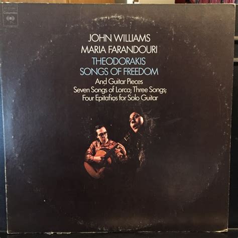 Zero G Sound Mikis Theodorakis Maria Farantouri John Williams Songs Of Freedom 1974