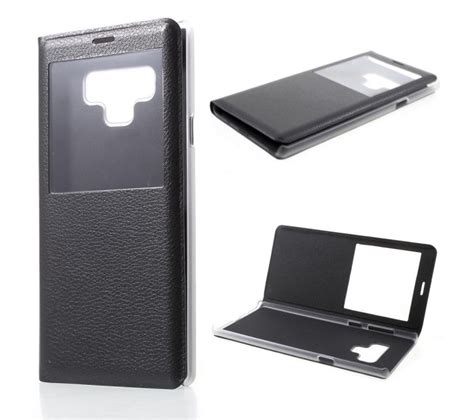Etui Folio Noire Avec Fenêtre Pour Samsung Galaxy Note 9 View Cover