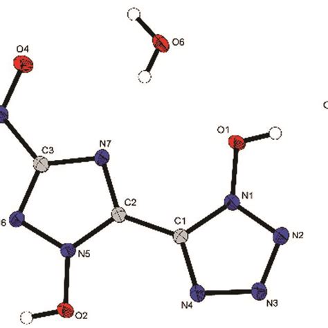 A Molecular Structure Of 1 As Determined By X Ray Diffraction With