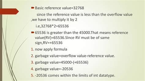 Calculating Garbage Value In Case Of Overflow Pptx