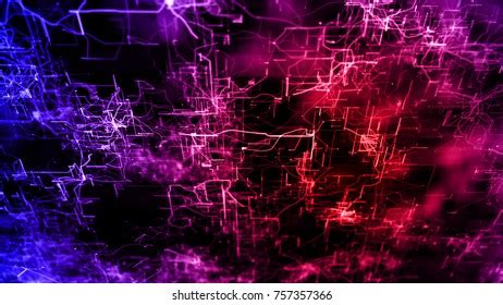 Blue Red Glowing Artificial Neural Network Stock Illustration 757357366 | Shutterstock