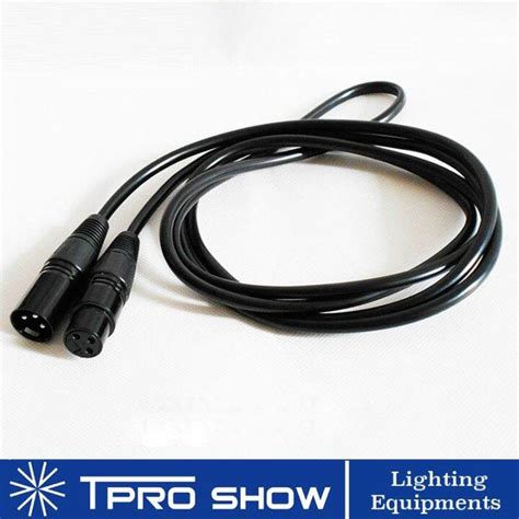 ขั้วต่อ3pin Xlr สาย Dmx สัญญาณ Dmx512สำหรับอุปกรณ์ควบคุมสัญญาณไวร์เลสไฟ Dj Led เลเซอร์ย้ายหัว