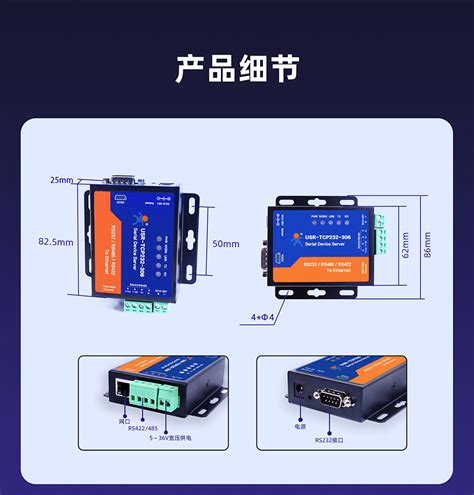 Rj45转rs232 485 422 单串口服务器 数据透传设备 济南有人物联网技术有限公司官网