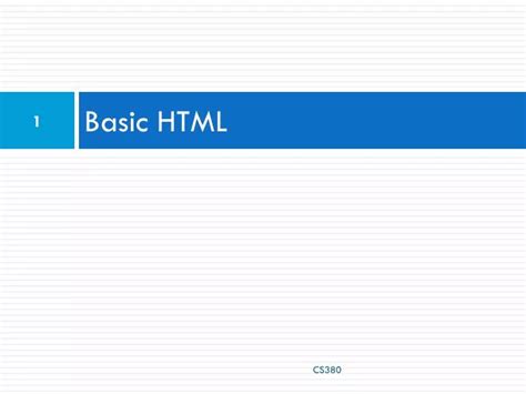 Ppt Basic Html Powerpoint Presentation Free Download Id 1687578