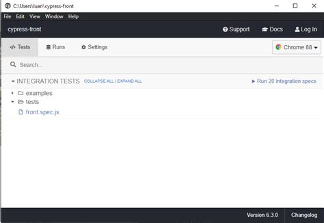 Automação de testes full stack Cypress Zup