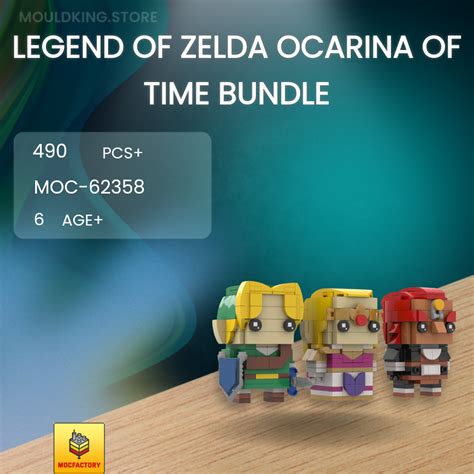 Moc Factory 62358 Legend Of Zelda Ocarina Of Time Bundle With 490
