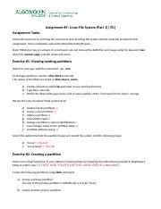 CST Assignment Linux File System Part Docx Assignment Linux File System Part