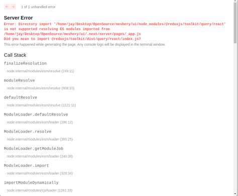 Getting Error While Building Meshery Ui With Make Ui Build Community