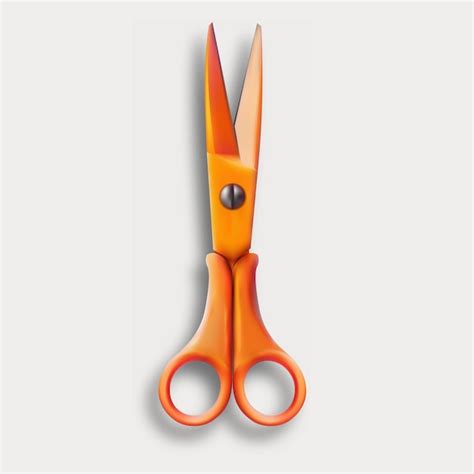Premium Vector Scissors Isolated White Background Vector Colorful
