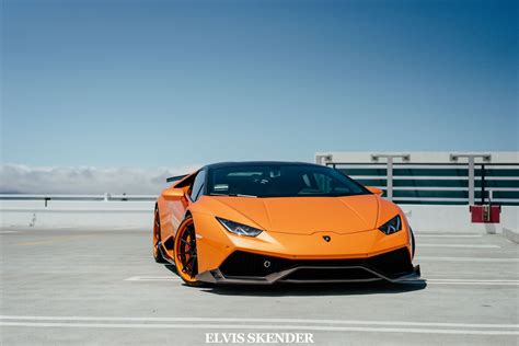 Orange Lamborghini Huracan Cars Wallpapers Hd Desktop And Mobile