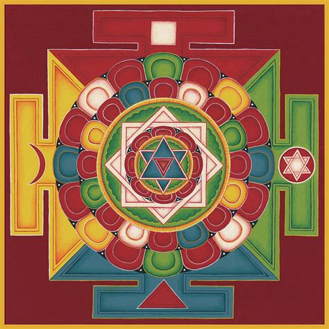 Mandala Of The 5 Elements Earth Water Fire Air Space Painting By Carmen
